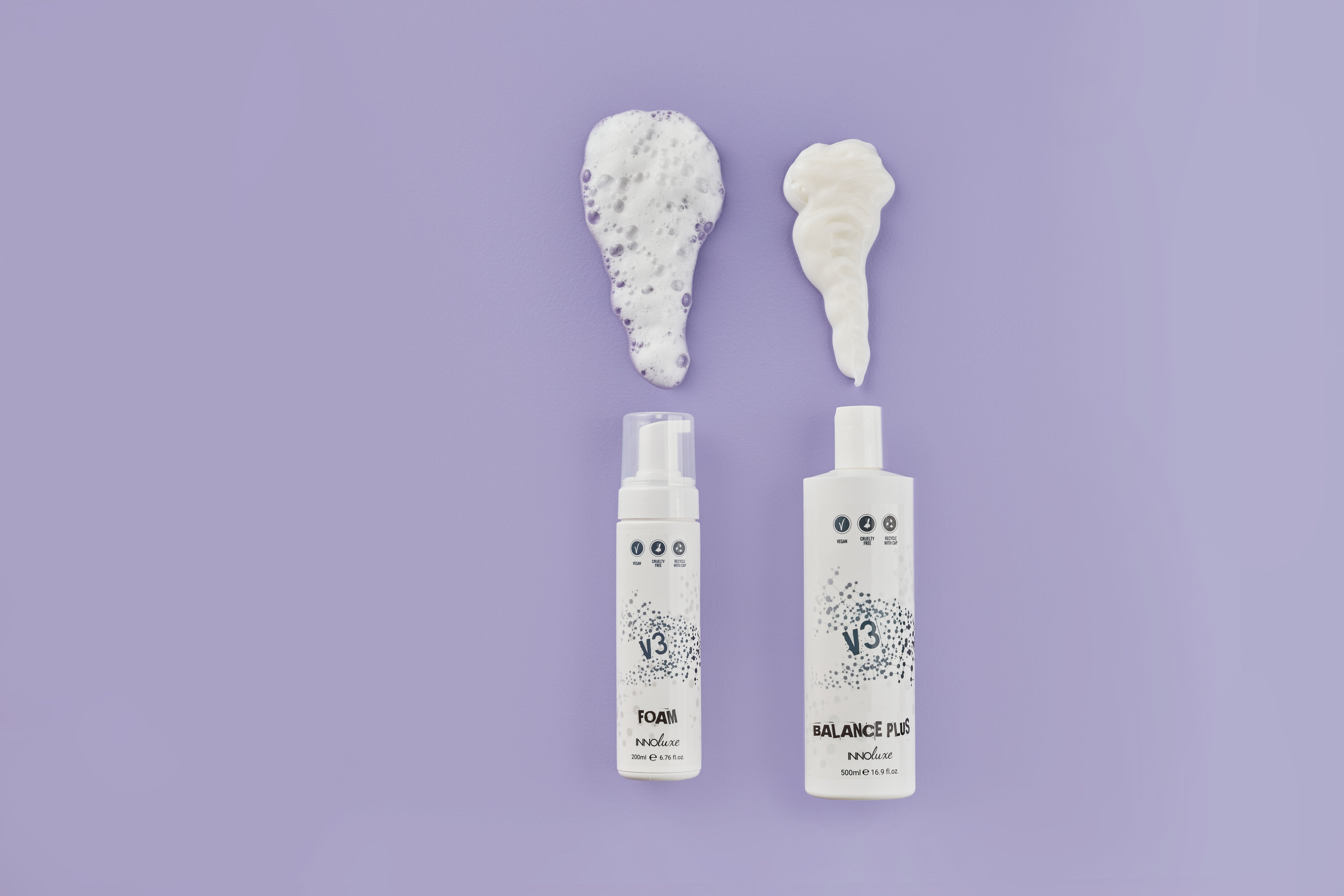 INNOluxe | Our latest V3 products on colourful backgrounds