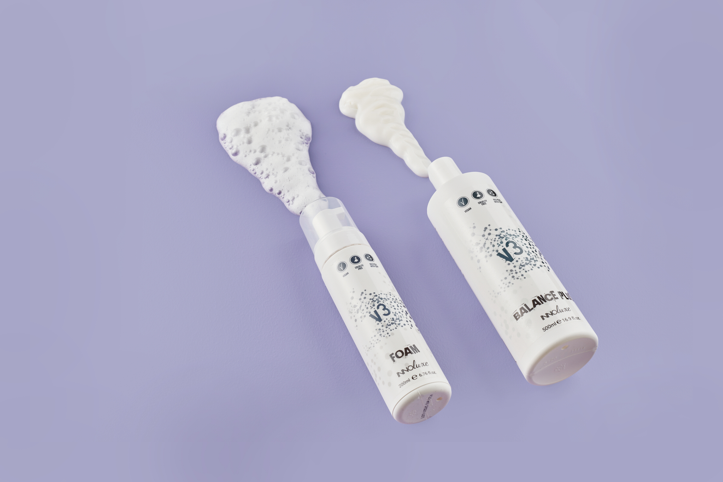 INNOluxe | Our latest V3 products on colourful backgrounds