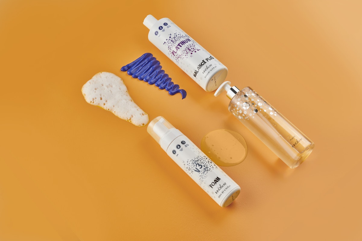 INNOluxe | Our latest V3 products on colourful backgrounds