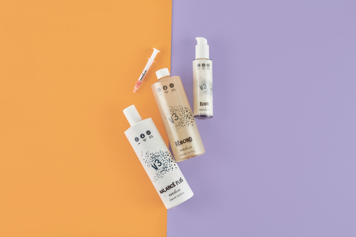 INNOluxe | Our latest V3 products on colourful backgrounds